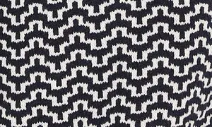 NIC+ZOE Two-tone Jacquard Cotton Blend Sweater
