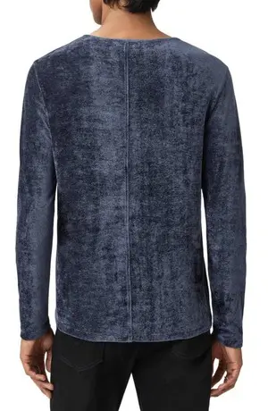 John Varvatos Sandro Long Sleeve Velvet Top