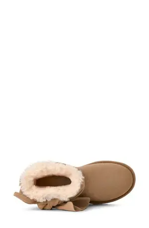 UGG Classic Mini Bow Genuine Shearling Lined Boots