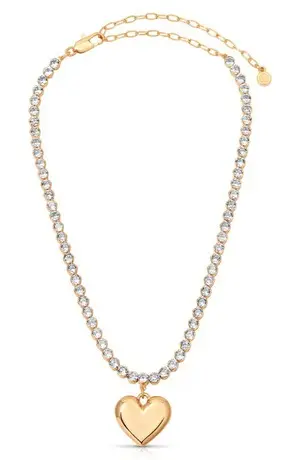 Ettika Luminous Love Tennis Necklace