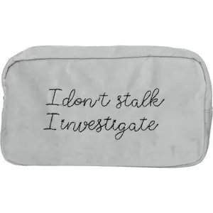 TOTALEE GIFT I Investigate Large Velvet Bag