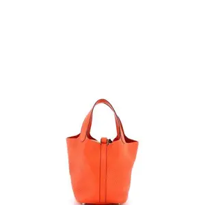 Hermès Picotin Lock Bag Clemence Pm - Orange