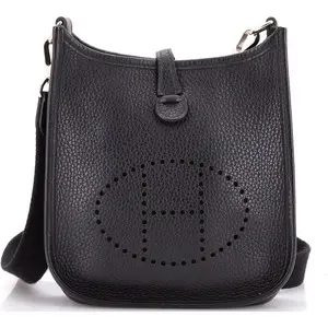HERMES Evelyne Bag Gen Iii Clemence Tpm - Noir