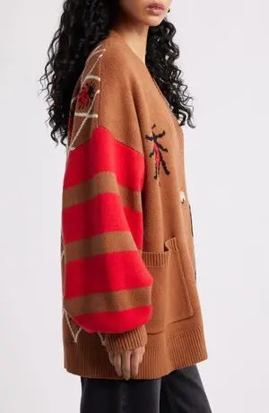 DRESSED IN LALA Ladybug Letterman Cardigan