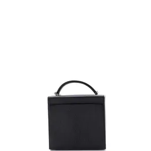Hermès Cinhetic Top Handle Bag Verso Chevre Mysore - Black