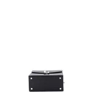Hermès Cinhetic Top Handle Bag Verso Chevre Mysore - Black