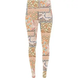 LEZAT Sara Organic Cotton Legging - Floral Patchwork