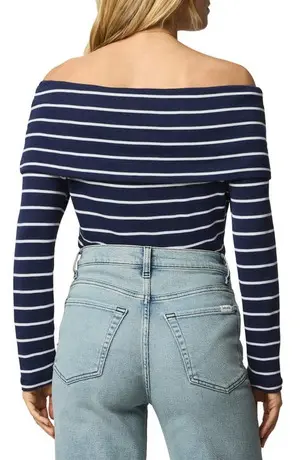 Splendid Josie Stripe Off-the-shoulder Top