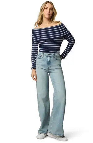 Splendid Josie Stripe Off-the-shoulder Top