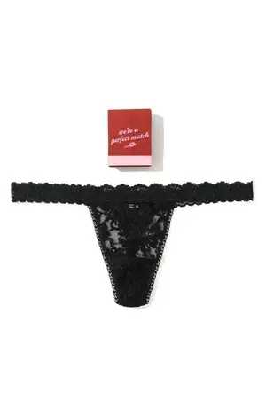 Hanky Panky Vday Matchbox G-string - Black