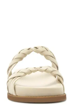 Schutz Braided Platform Sandals - Sugar White