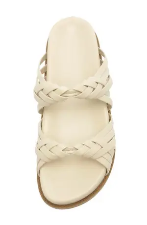 Schutz Braided Platform Sandals - Sugar White