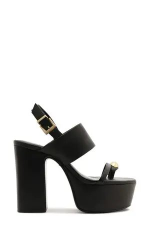 Schutz Mandy Slingback Platform Sandal - Black
