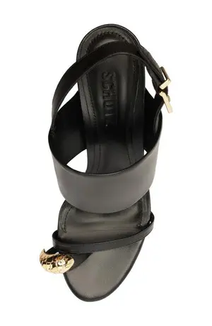 Schutz Mandy Slingback Platform Sandal - Black