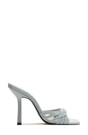 Schutz Tara Leather Mule - Light Azure