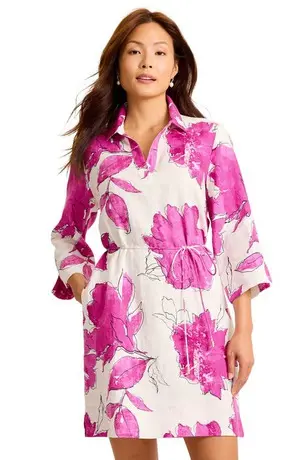 Tommy Bahama Two Palms Linen Cover-up Shift