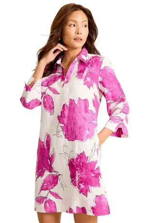 Tommy Bahama Two Palms Linen Cover-up Shift
