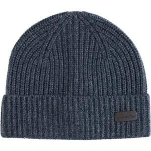 Brooks Brothers Pure Cashmere Ribbed Beanie - Charcoal
