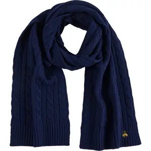 Brooks Brothers Cable-Knit Scarf Navy