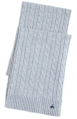 Brooks Brothers Cable-knit Scarf - Red
