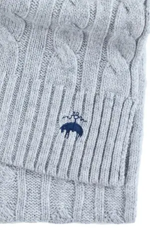 Brooks Brothers Cable-knit Scarf - Red