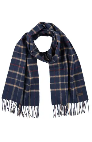 Brooks Brothers Hair Plaid Scarf - Navy