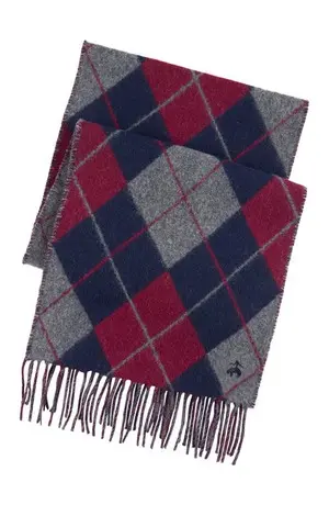 Brooks Brothers Cashmere Blend Argyle Scarf