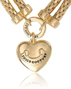 Juicy Couture Layered Heart Charm Bracelet