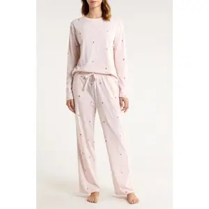 PAPINELLE Jada Organic Cotton Pajamas - Rosewater/geranium