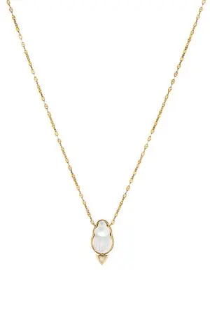 LITO FINE JEWELRY Chiara Mother-of-pearl Scarab Pendant Necklace - Gold/white