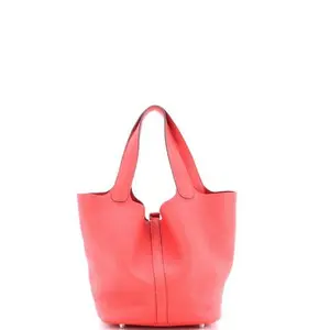 Hermès Picotin Lock Bag Clemence Mm - Red