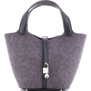 Hermès Picotin Lock Bag Felt With Leather Mm