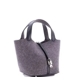 Hermès Picotin Lock Bag Felt With Leather Mm