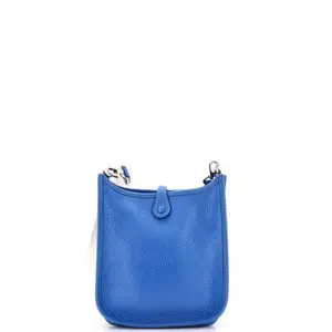 Hermès Evelyne Bag Gen Iii Clemence Tpm - Blue