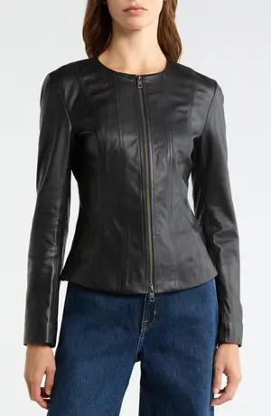 Staud Wells Leather Jacket