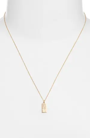 SET & STONES Tawney Birth Flower Pendant Necklace