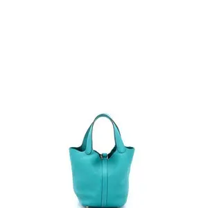 Hermès Picotin Lock Bag Clemence Pm - Green