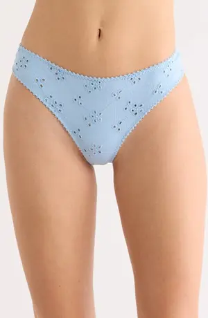 Free People Homegrown Thong - Clear Sky