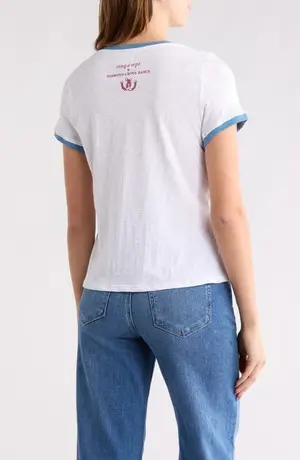 Cinq À Sept Diamond Cross Ranch Graphic T-shirt