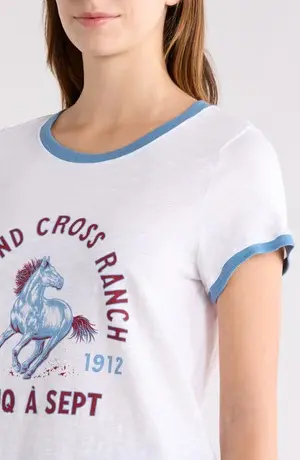 Cinq À Sept Diamond Cross Ranch Graphic T-shirt