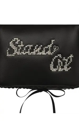 STAND OIL Embroidered Logo Wallet - Black