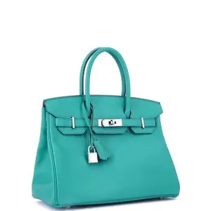 Hermès Birkin Handbag Epsom With Palladium Hardware 30 - Blue
