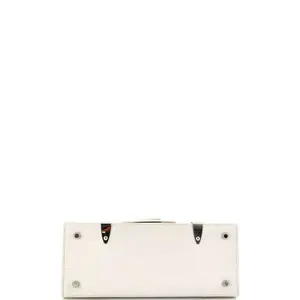 Goyard Saigon Top Handle Bag Coated Canvas With Leather Pm - White