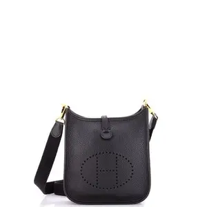 Hermès Evelyne Bag Gen Iii Clemence Tpm - Black