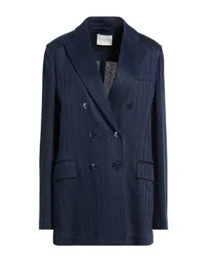 CIRCOLO 1901 CIRCOLO 1901 Cotton-Blend Double-Breasted Blazer Navy