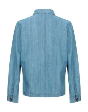 LARDINI Denim Outerwear Size Cotton - Blue