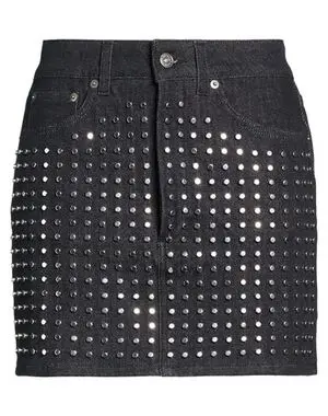 DONDUP Pencil Denim Mini Skirt - Black