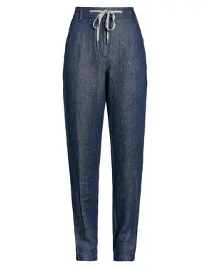Eleventy Linen Tapered Pants - Blue