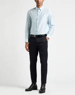 Dolce & Gabbana Midnight Cotton Blend Twill Trousers - Blue