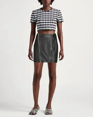 Pinko Mini Sheepskin Pencil Skirt